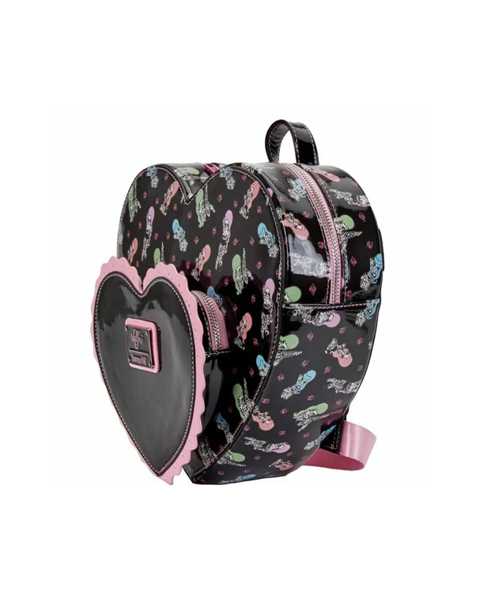 RANAC VALFRE DOUBLE HEART MINI BLACK Loungefly