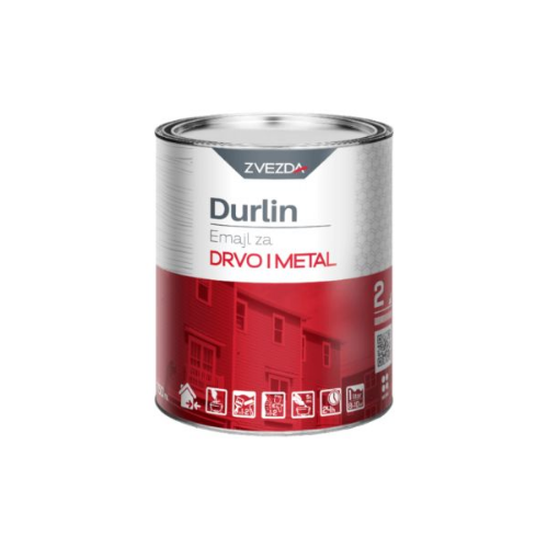 Durlin emajl za drvo i metal-crni RAL 9005/0,2l