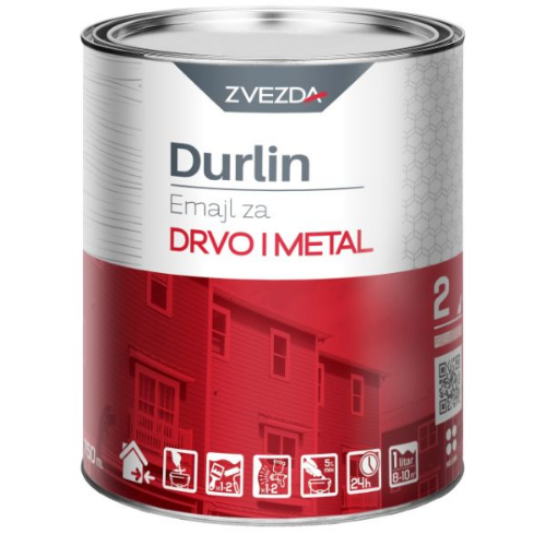 Zvezda Durlin emajl za drvo i metal plavi Ral 5015 0,75l