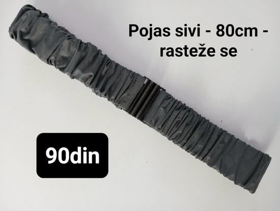 Ženski kaiš pojas sive boje 80cm