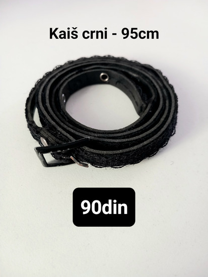 Ženski kaiš crne boje 95cm