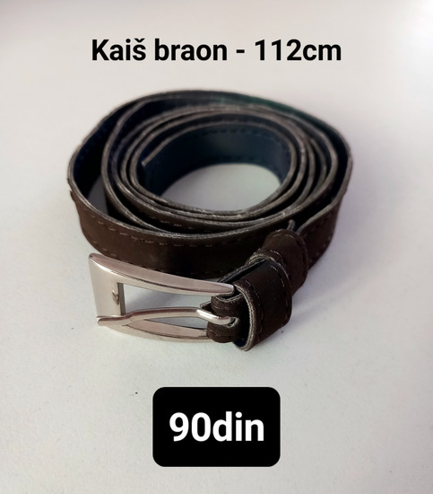 Ženski kaiš braon boje 112cm