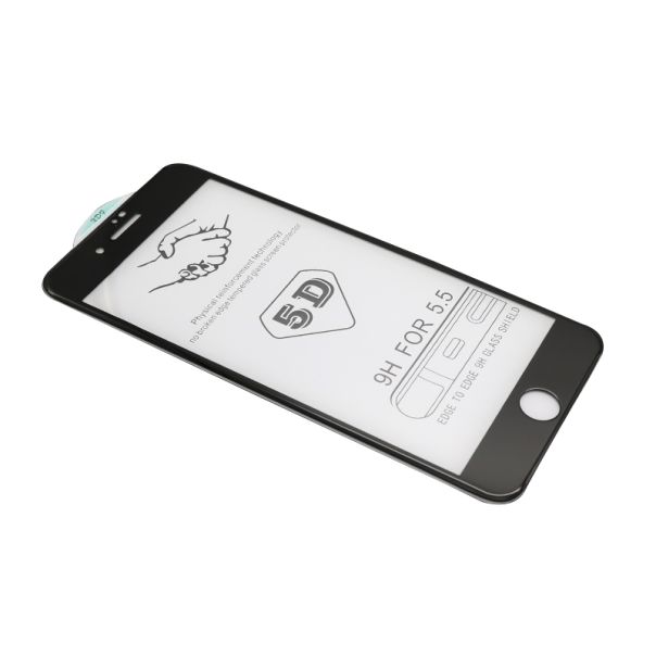 Folija za zaštitu ekrana Glass 5D za Iphone 7 Plus/8 Plus, crna