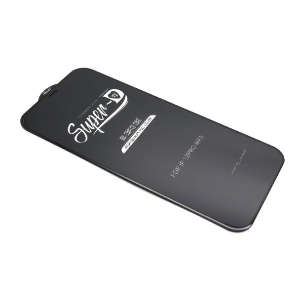 Folija za zaštitu ekrana Glass 11D za Iphone 12 Pro Max, crna