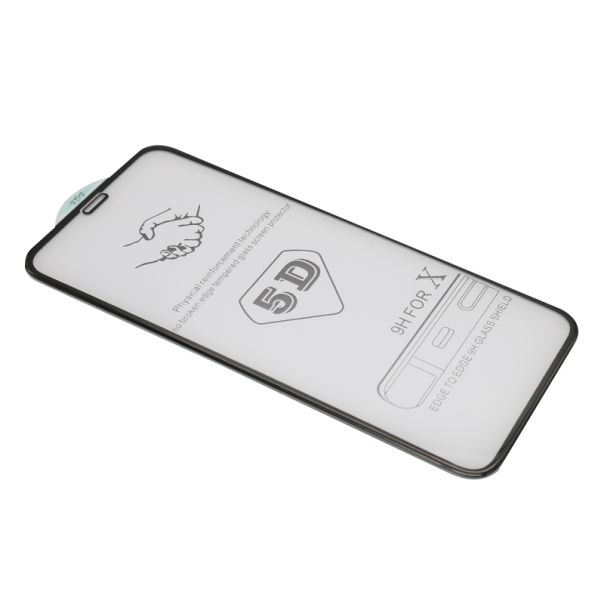 Folija za zaštitu ekrana Glass 5D za Iphone X/XS/11 Pro, crna