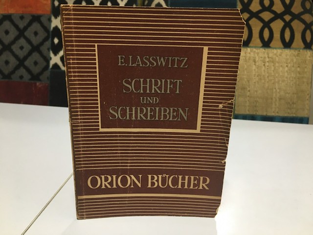 Pismo i pisanje   E.Lasswitz Schrift und Schreiben