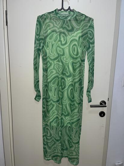 Zelena haljina sa postavom SNIŽENA NA 600