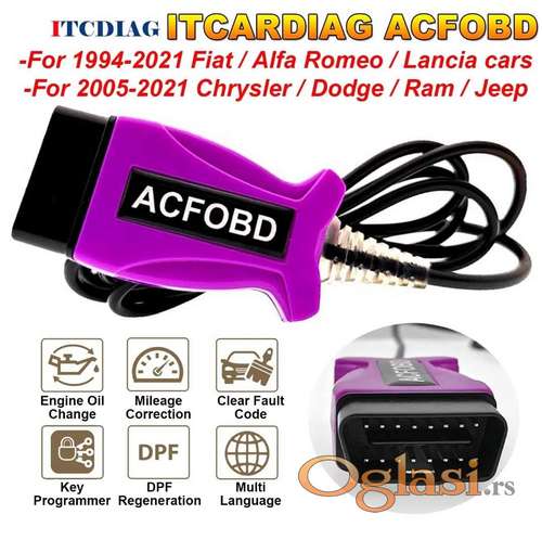 ITCARDIAG ACFOBD OBD2 Fiat/Alfa/Lancia/Chrysler/Dodge/Jeep