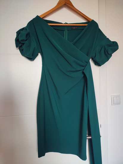 SNIZENA Elegantna zelena haljina