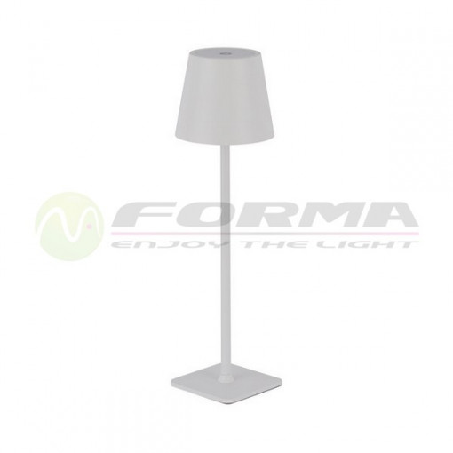 LED stona lampa bela metal FD2011-3T WH