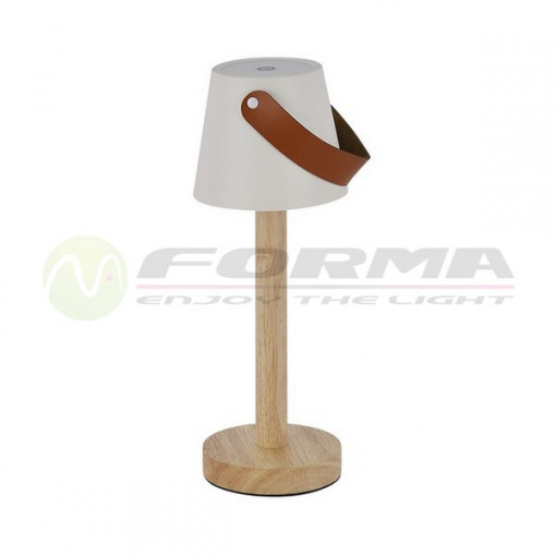 LED stona lampa drvo meta bela FD2012-3T WH