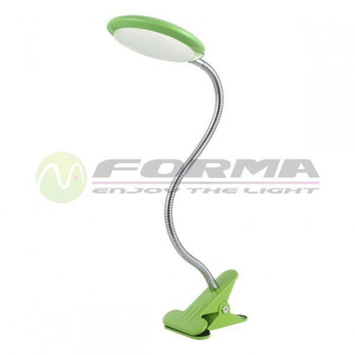 Stona LED lampa zelena metal FD2006-5TK GR