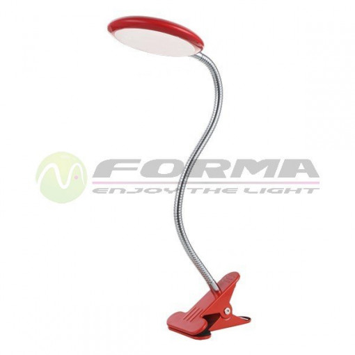 Stona LED lampa crvena metal FD2006-5TK RD