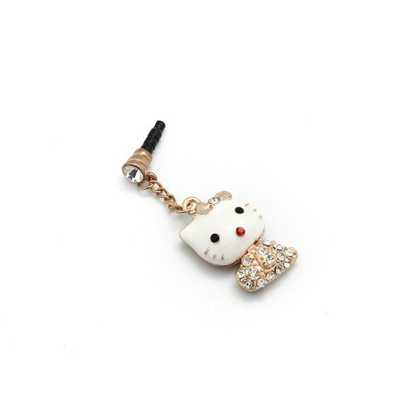 Kapica Slusalica (handsfree) 3,5 mm charm Kitty L bela