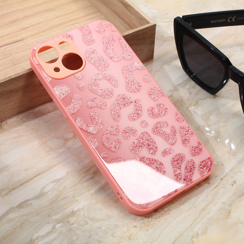 Maskica Shiny glass za iPhone 13 6.1 roza