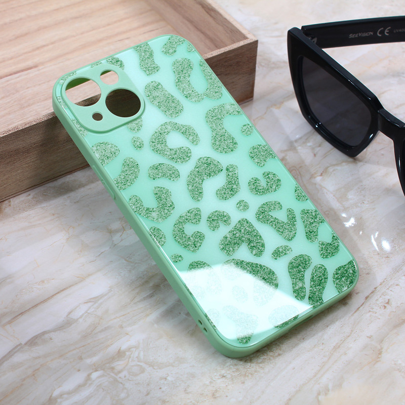 Maskica Shiny glass za iPhone 15 6.1 svetlo zelena