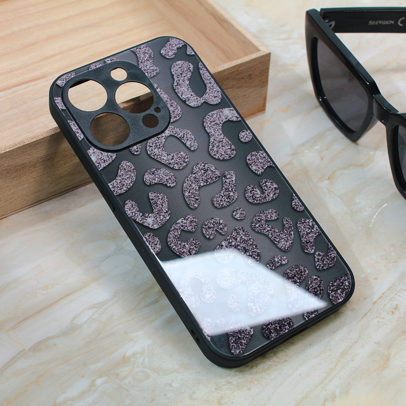 Maskica Shiny glass za iPhone 15 Pro 6.1 crna