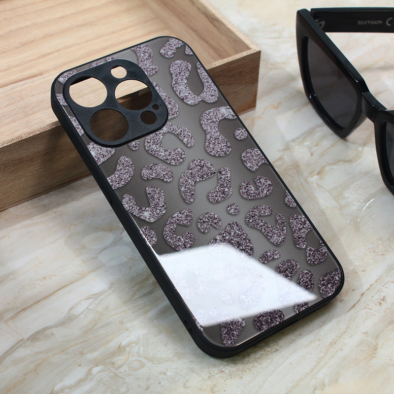 Maskica Shiny glass za iPhone 15 Pro 6.1 siva