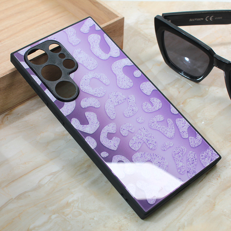 Maskica Shiny glass za Samsung Galaxy S24 Ultra ljubicasta