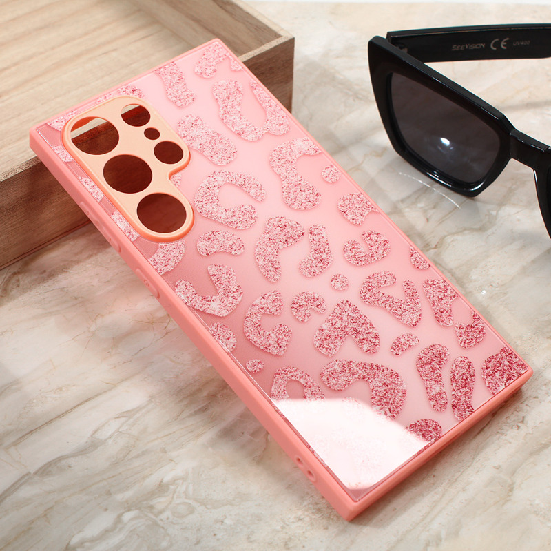Maskica Shiny glass za Samsung Galaxy S24 Ultra roza