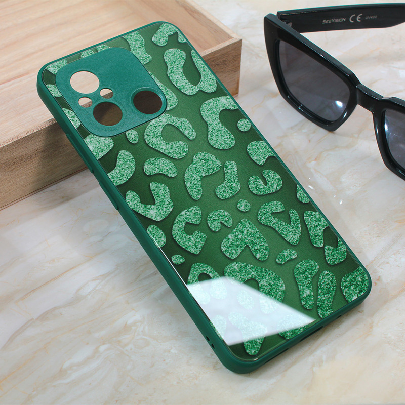 Maskica Shiny glass za Xiaomi Redmi 12C zelena