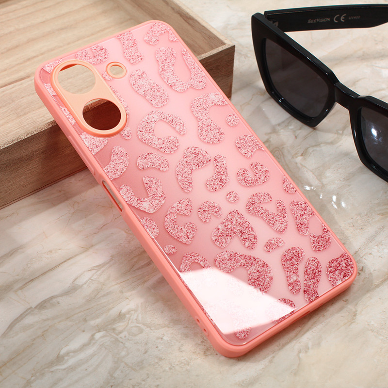 Maskica Shiny glass za Xiaomi Redmi 13C roza