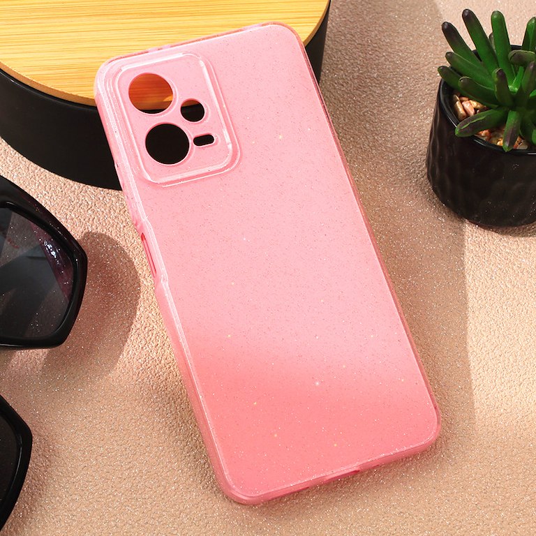 Maskica Sparkle Dust za Xiaomi Redmi Note 12 5G (EU) roze