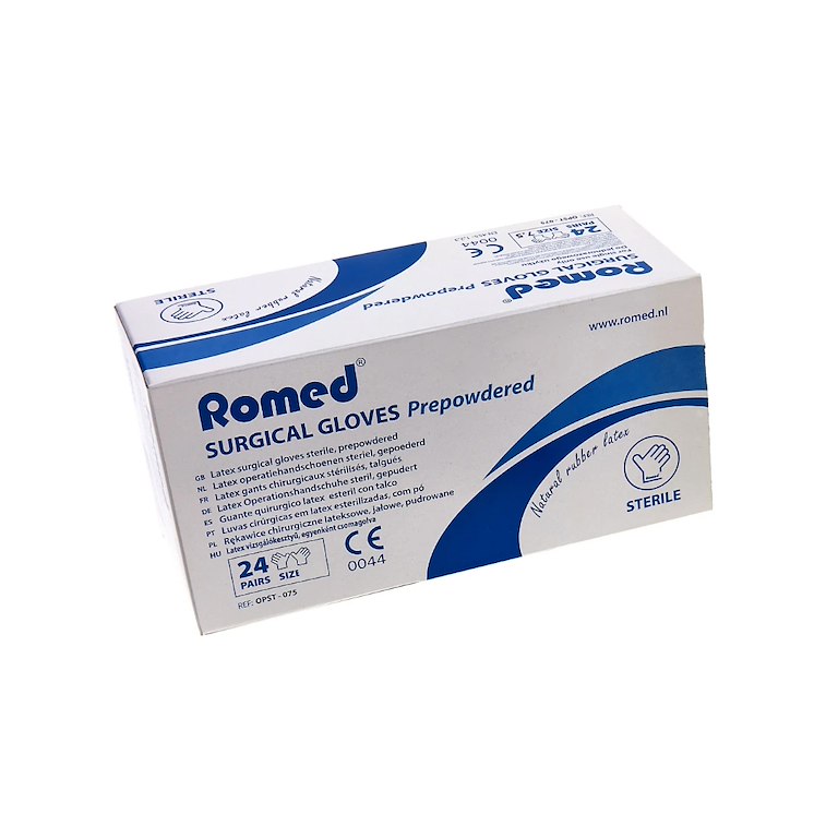 Romed® Hirurške Sterilne Rukavice od Lateksa Veličina 6,5 50 Pari