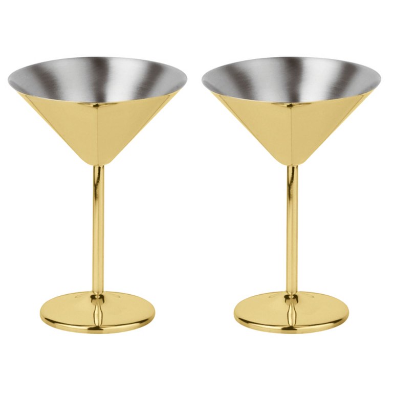 Sambonet Paderno Set 2 Martini Cups, Gold – Čaše za martini