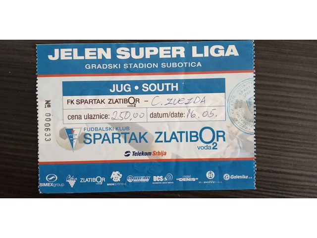 FUDBAL: SPARTAK (Subotica) - CRVENA ZVEZDA 16.05