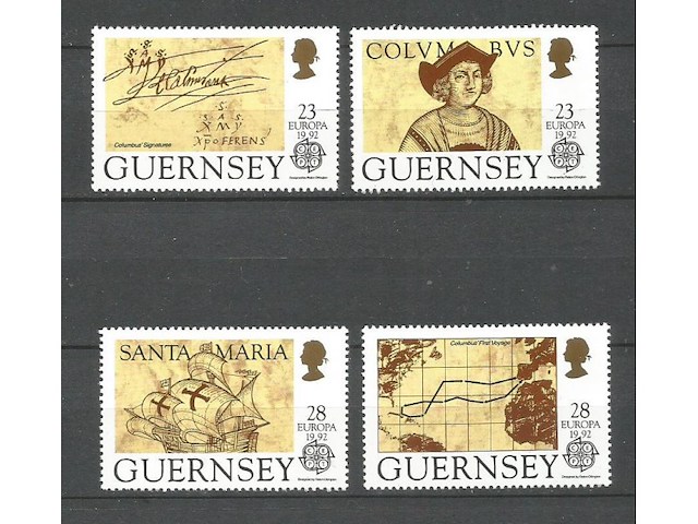 Guernsey 1992. EVROPA CEPT cista serija