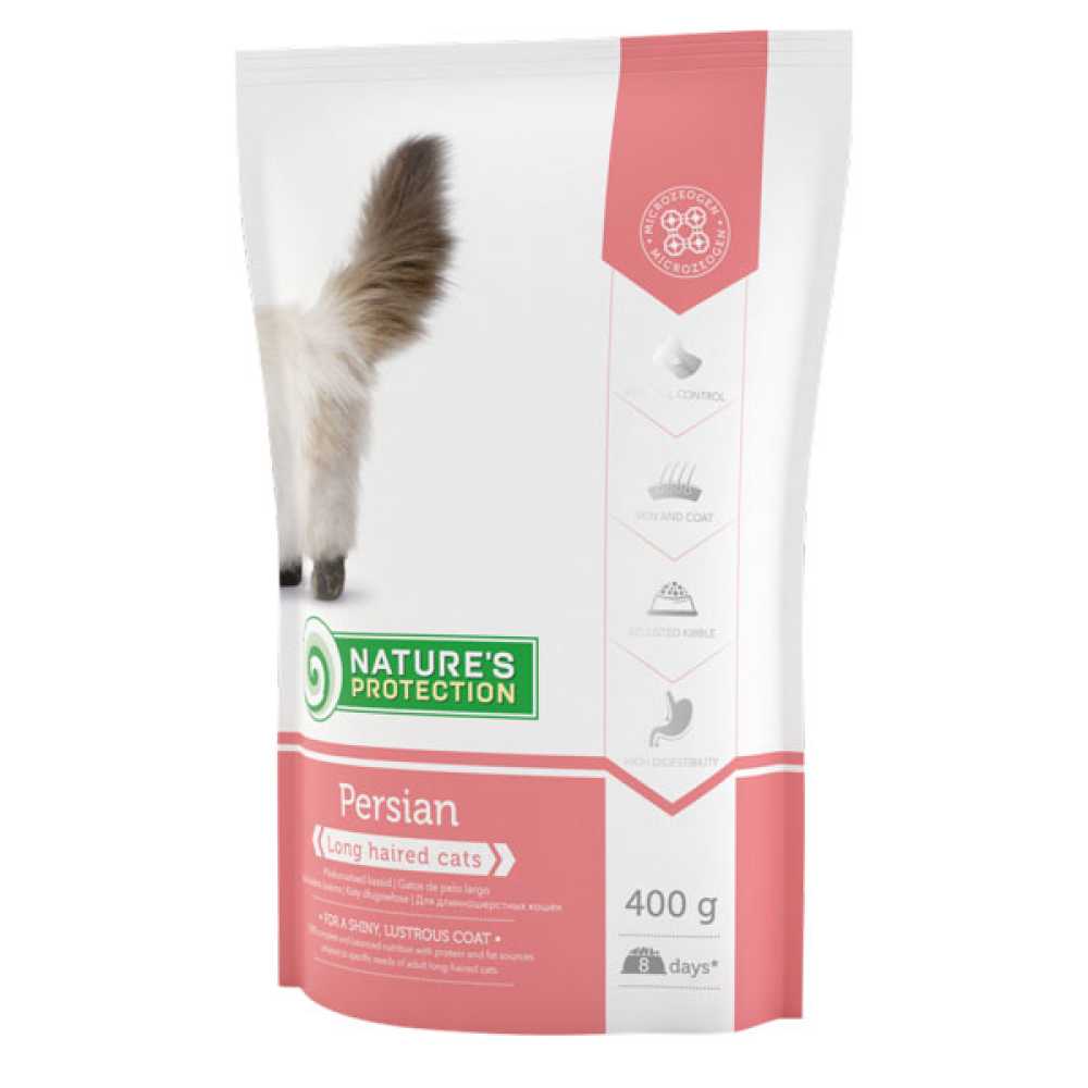 Nature's Protection hrana za mačke Long hair - Živina 400g