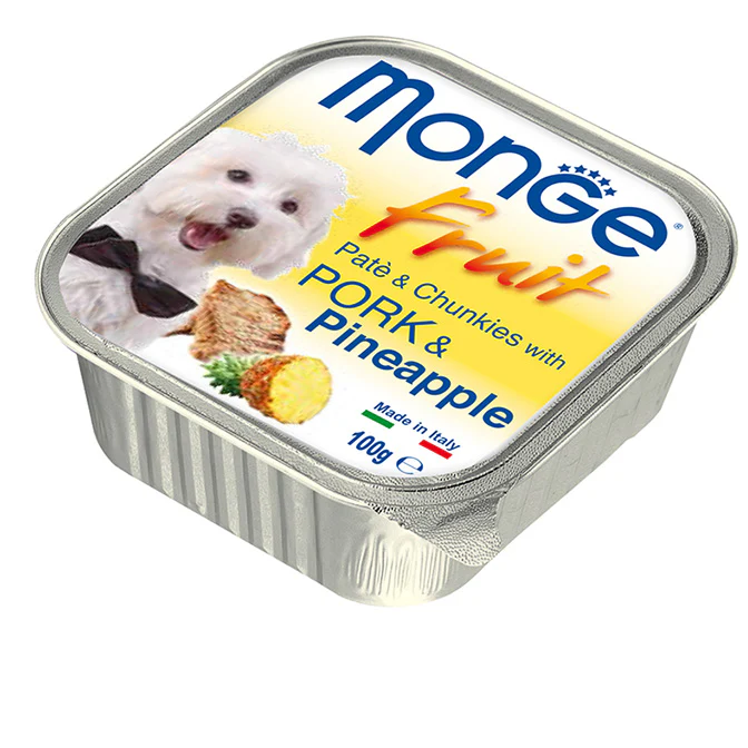 MONGE - Fruit Pork & Pineapple 5x100gr
MONGE - Fruit Pork & Pineapple 5x100gr