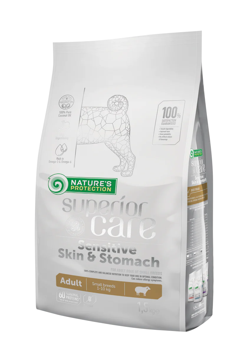 NATURES PROTECTION - SC Sensitive Skin & Stomach ADULT | Mini - Lamb