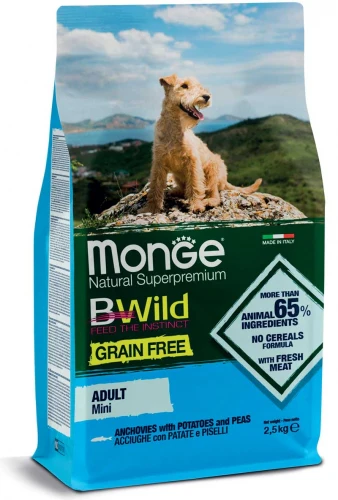 MONGE - BWild | MINI Grain Free - Anchovies