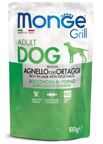 MONGE - Grill Lamb & Vegetables 100gr
MONGE - Grill Lamb & Vegetables 100gr