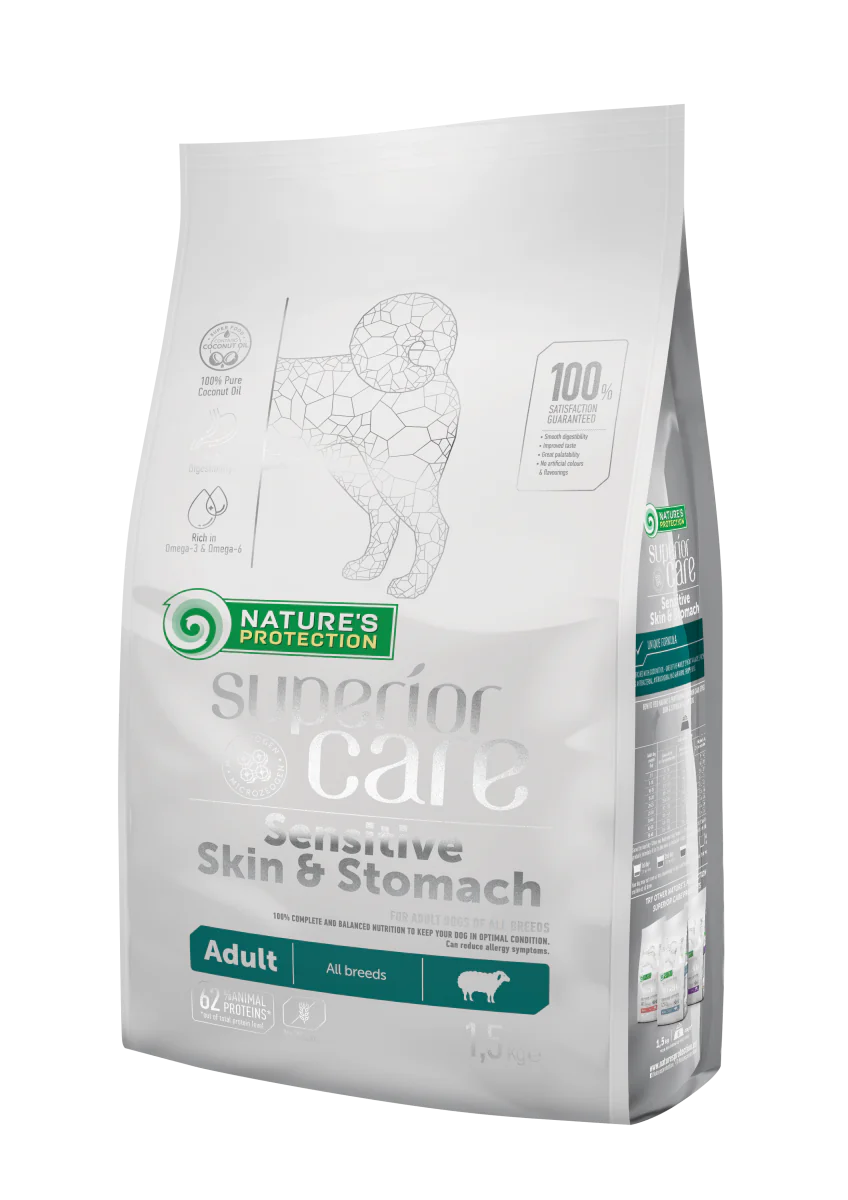 NATURES PROTECTION - SC Sensitive Skin & Stomach ADULT | All Breeds - Lamb