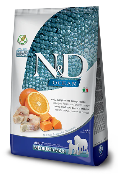 N&D - OCEAN GF | Medium & Maxi - Cod & Orange - Pumpkin