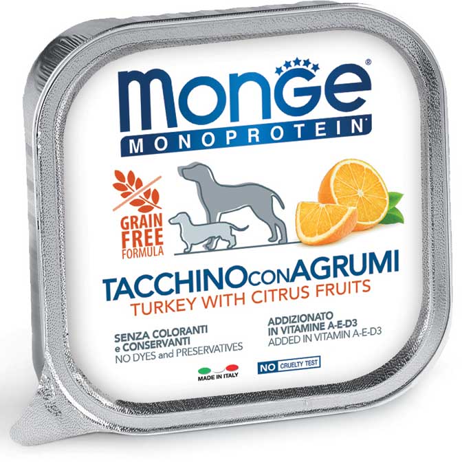 MONGE - Pate Fruit Turkey & Citrus
MONGE - Pate Fruit Turkey & Citrus