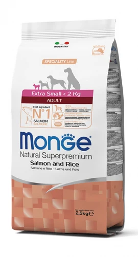 MONGE - Spec | EXTRA SMALL Adult - Salmon