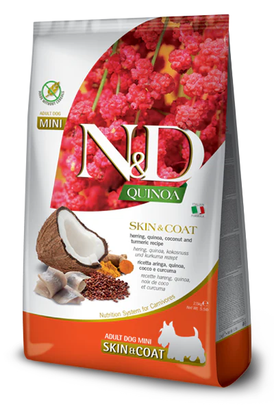 N&D - QUINOA GF | Skin & Coat MINI - Herring