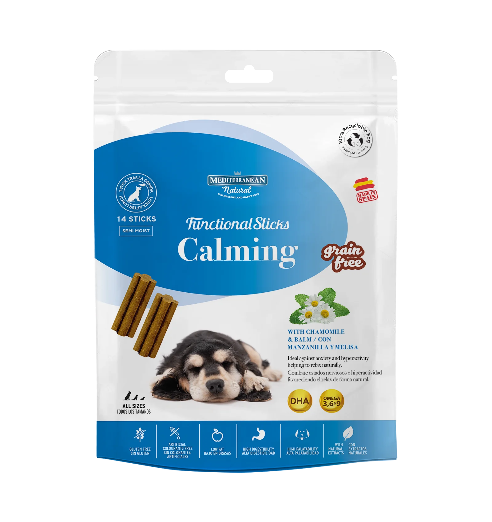 MEDITERRANEAN NATURAL - Calming Snacks 150gr