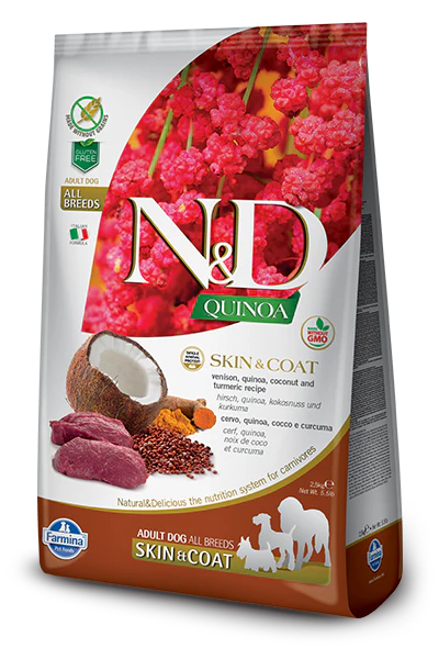 N&D - QUINOA GF | Skin & Coat - Venison