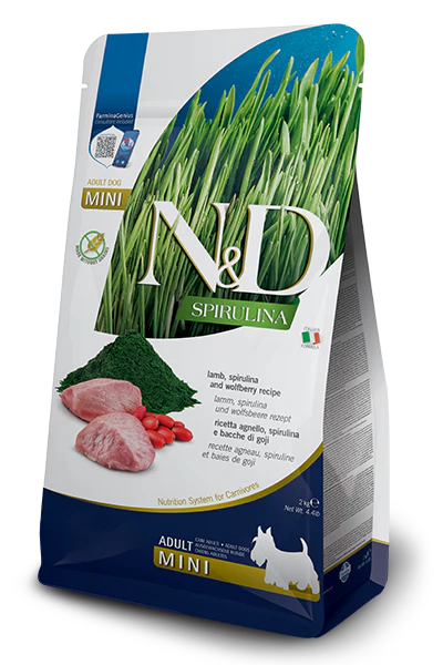 N&D - SPIRULINA AND WOLFBERRY | Adult Mini - Jagnjetina