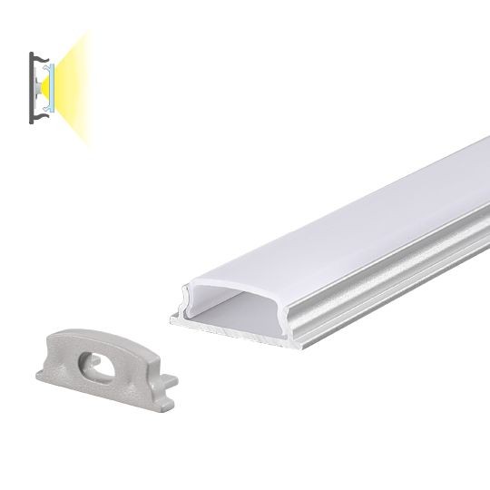 ALUMINIJUSMKI PROFIL ZA LED TRAKE 18X6X2000mm M640 MITEA 555020