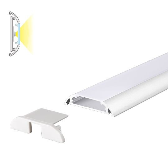 ALUMINIJUSMKI PROFIL ZA LED TRAKE 39X8.6X2000MM MA620 MITEA 555022