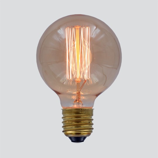 SIJA.E27 60W/2200K FILAMENT G95 AMBER RETRO MITEA 48039