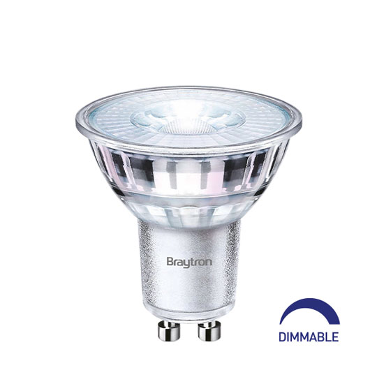 SIJA.GU10 5.5W/3000K DIMABILNA LED 38D BRAYTRON BA27-60650
