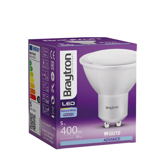SIJA.GU10 5W/4000K LED SMD BRAYTRON BA24-00551