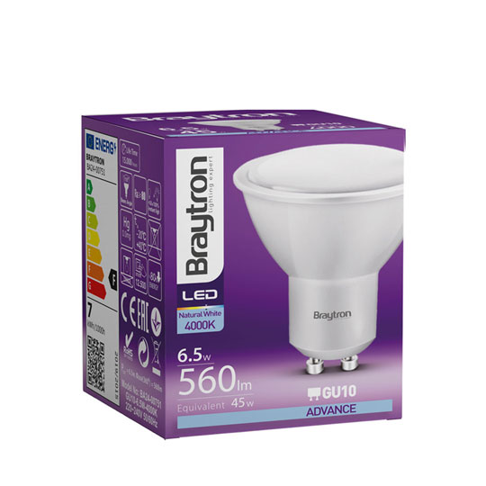 SIJA.GU10 7W/4000K LED SMD BRAYTRON BA24-00751 / BA25-00751